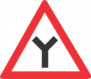Y JUNCTION ROAD SIGN (W115) - Le Nash Signs, road signage, road signage ...